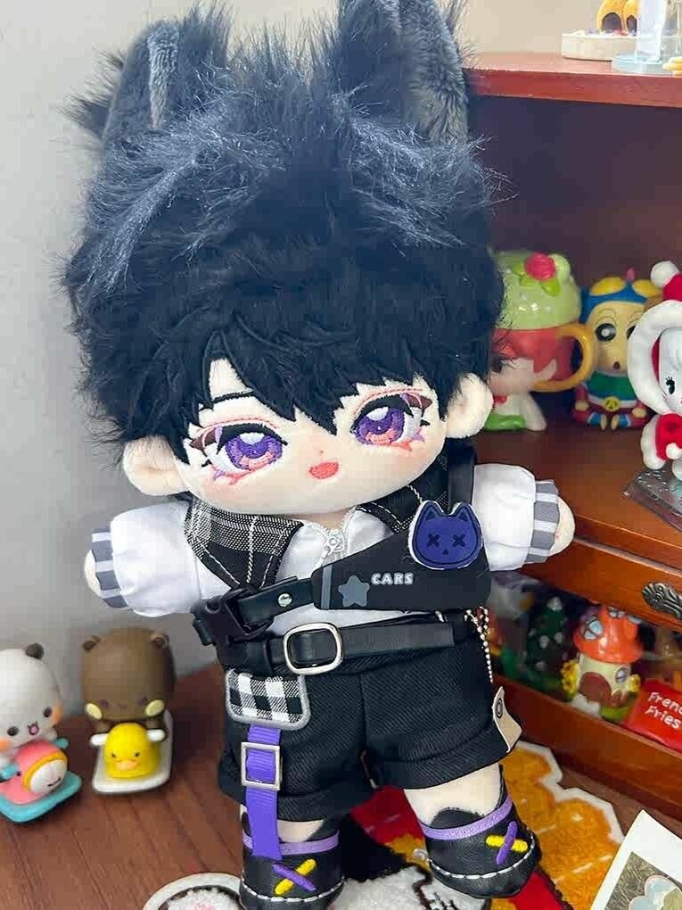 Love and Deepspace / Caleb аниме плюшевая игрушка игрушки , хлопковая кукла . 20см ( Никакой одежда )