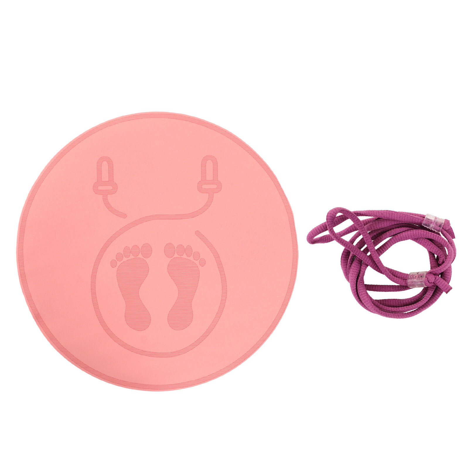 Круглый коврик для прыжков со скакалкой из термоэластопласта (TPE) для йоги, амортизирующий и шумопоглощающий, для домашнего спортзала.