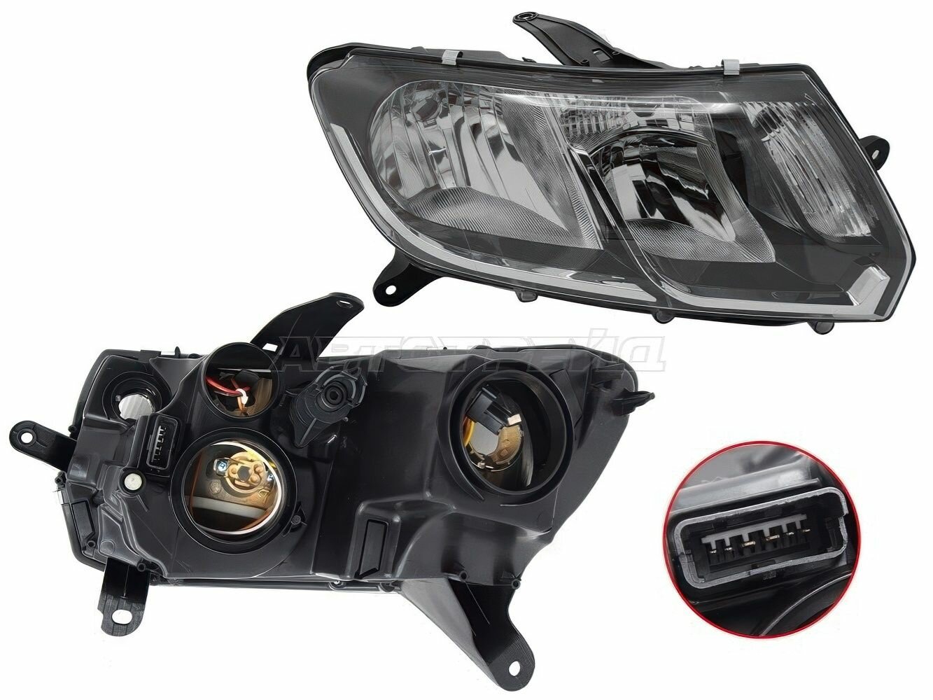 Фара правая для Рено Логан арт ST55111L5R SAT