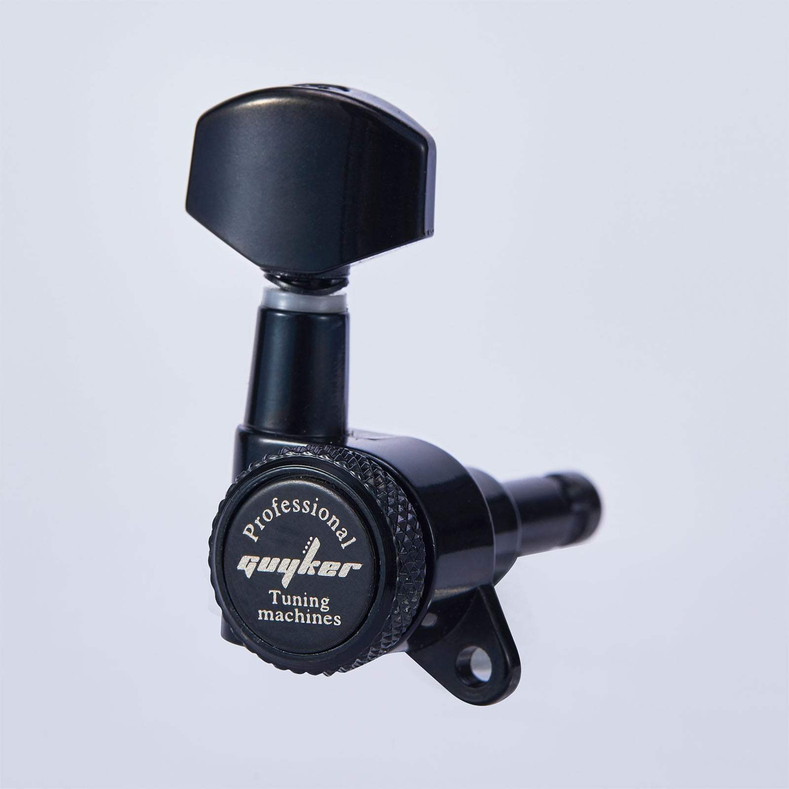 Колки 6 в линию локовые Guyker GK-07SP, левые, черный