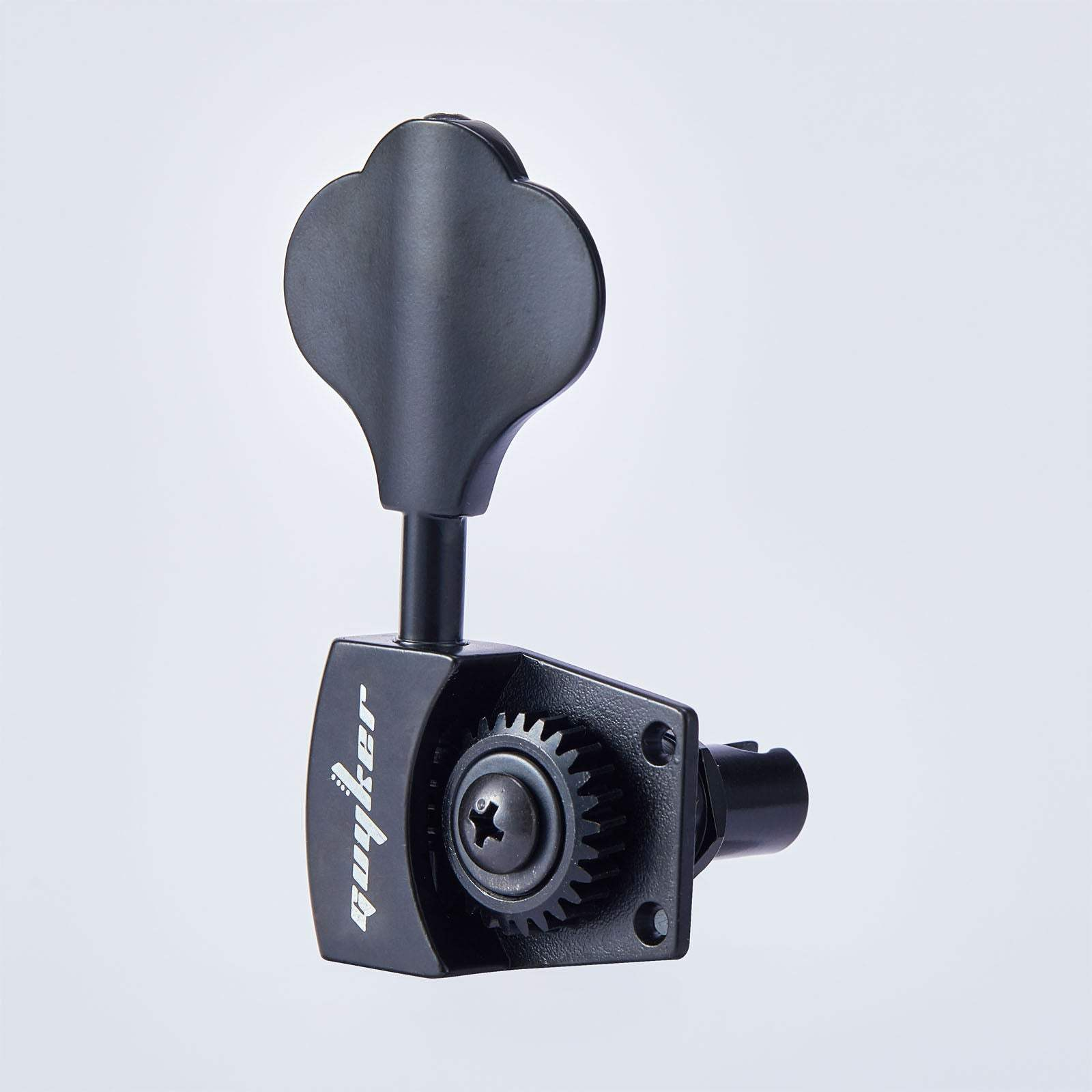 Колки 4 в линию для бас-гитары Guyker GB-3639, левые, черный