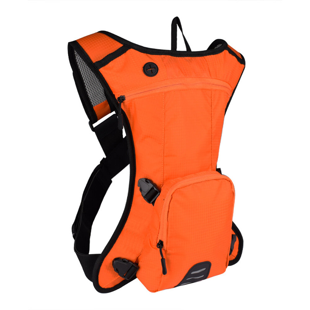 Рюкзак для мотоцикла портативный гидрационный пак лёгкий спортивный сумка совместимый с 2L водяным баллоном для мужчин женщин бег ходьба велосипеды альпинизм цвет чёрный/оранжевый/жёлто-зелёный размер 380*300*50мм вес 450г материал нейлон