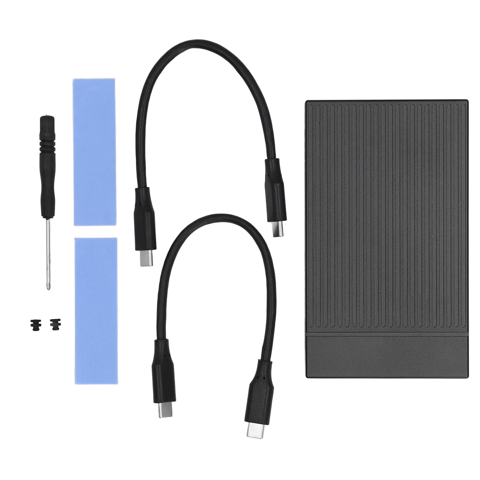 Внешний корпус для двух m . 2 nvme ssd алюминиевый usb 3 . 2 gen2 10 гбит с type c и a док-станция pcie m key 2230 2242 2260 2280 без диска