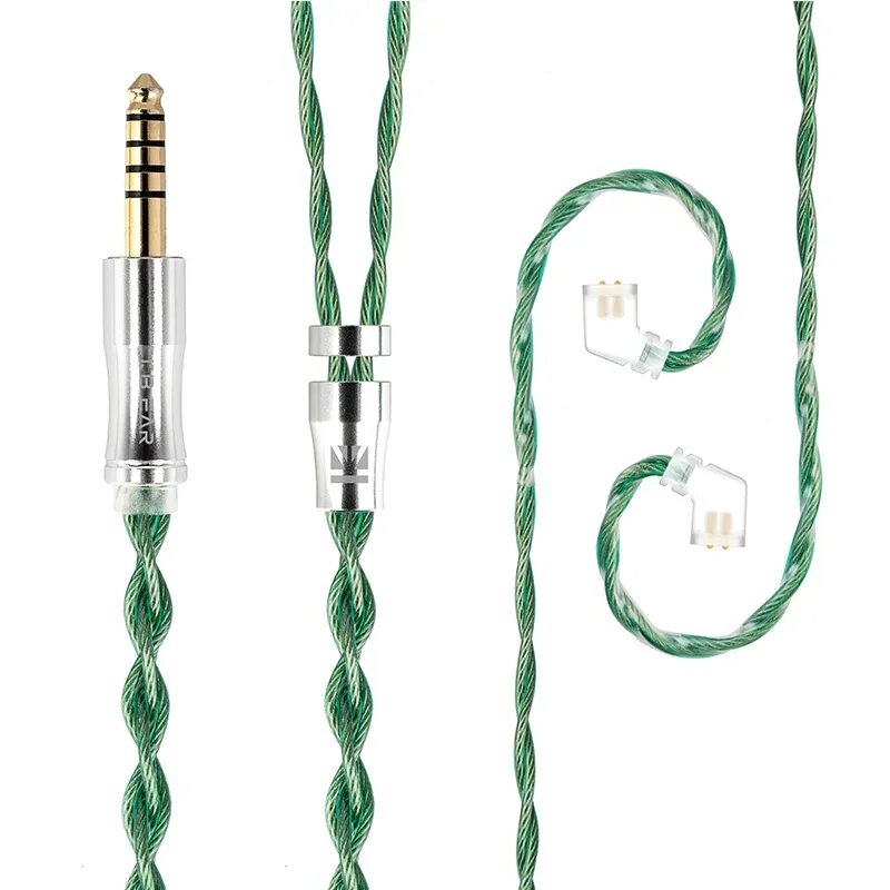 KBEAR Aegis Wire 4N посеребренный кабель для наушников QDC 4.4mm