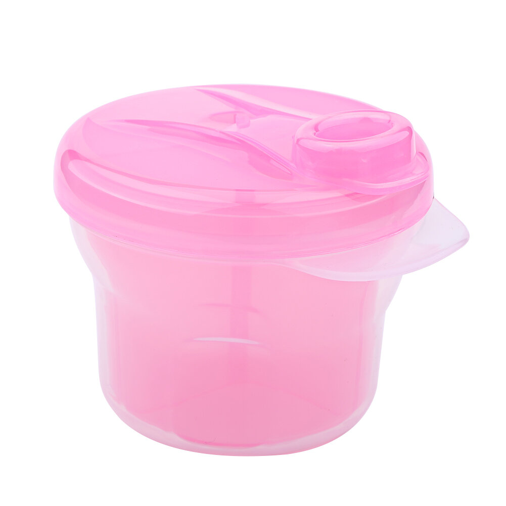 1Pcs Portable Milk Powder Formula Dispenser Containers Baby Kids Toddler Feeding Box (Pink)