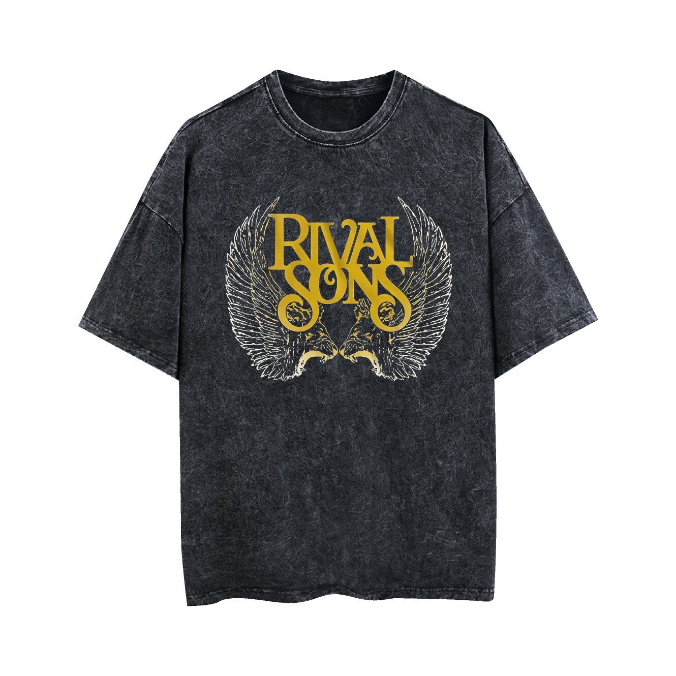 Ретро-футболка Rival Sons Официальный логотип Rival Sons Рубашка