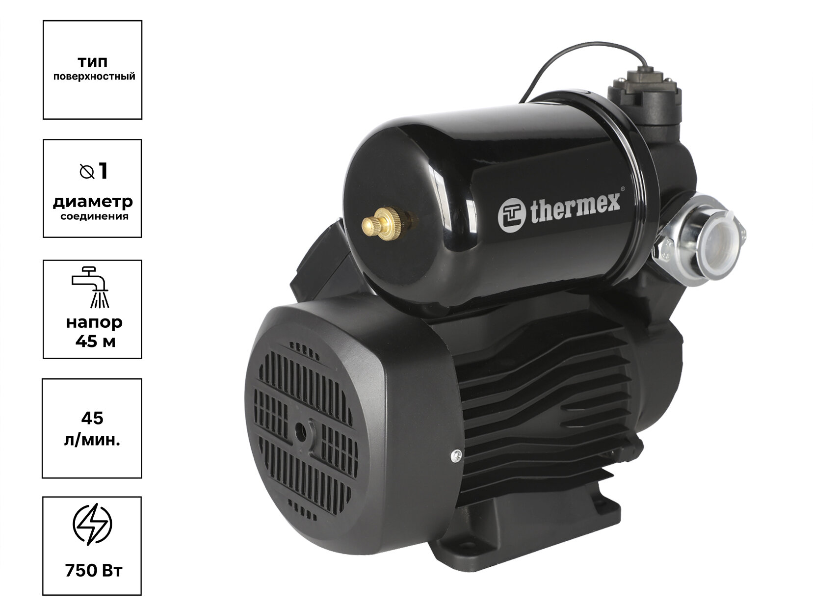 Насосная станция Thermex Mira, вихревой механизм, чугун, 750Вт