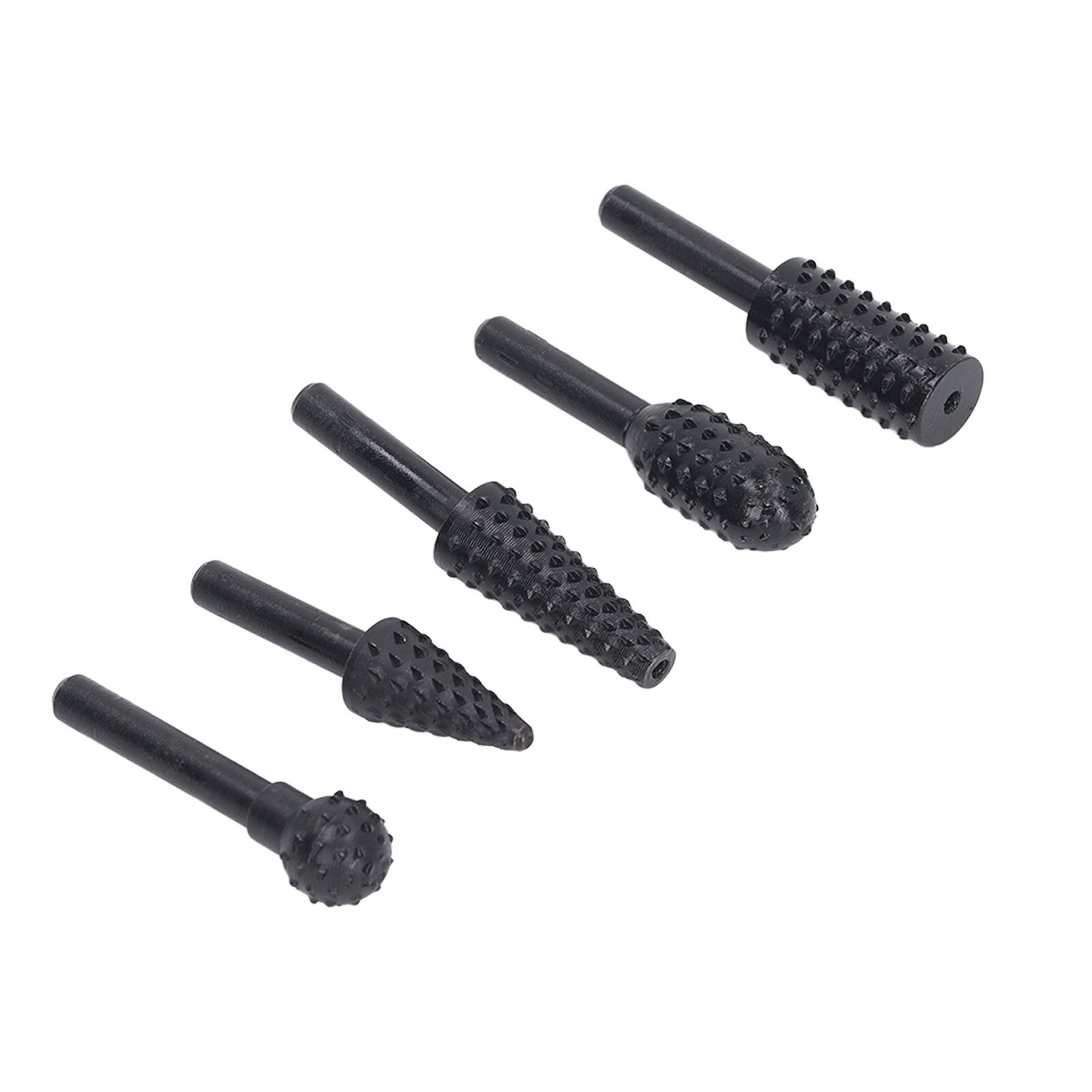 5 шт. набор заусенцев с хвостовиком 1/4 дюйма, шлифовальные насадки для шлифования древесины, гравировки, портирования