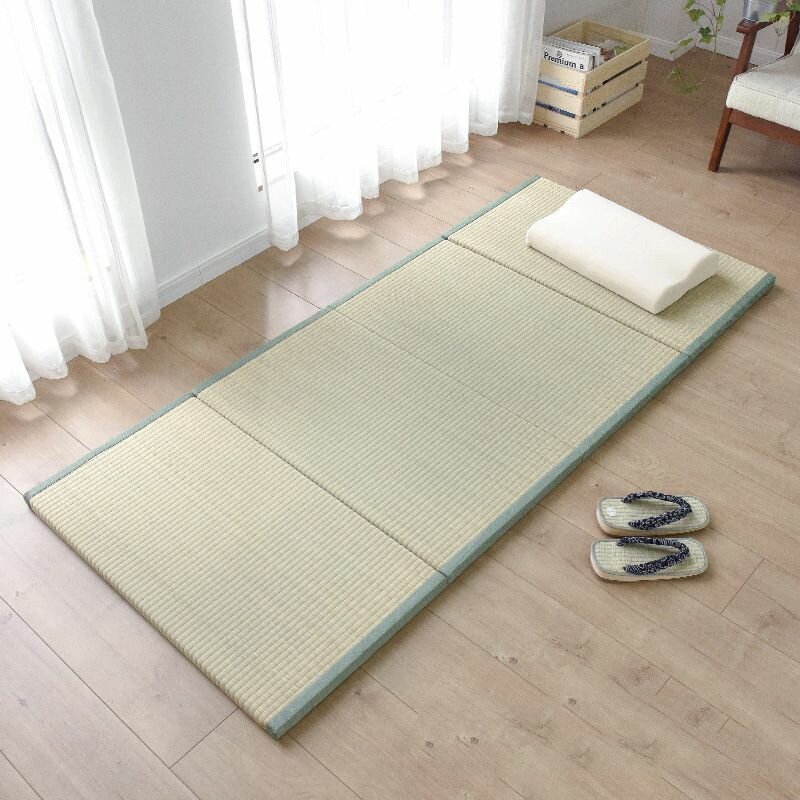 Коврики татами в японском стиле,2,1,200*75cm, Нестандартная, темно-бежевый,0.75 -hj