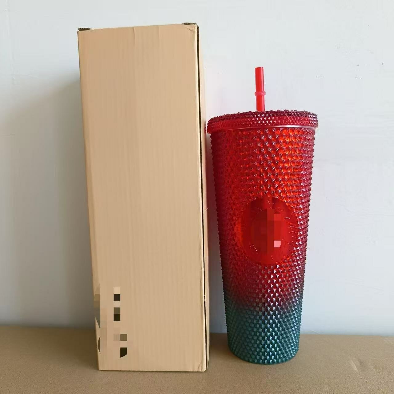 Стакан Starbucks Limited Edition с трубочкой, градиентный арбуз, 710 мл