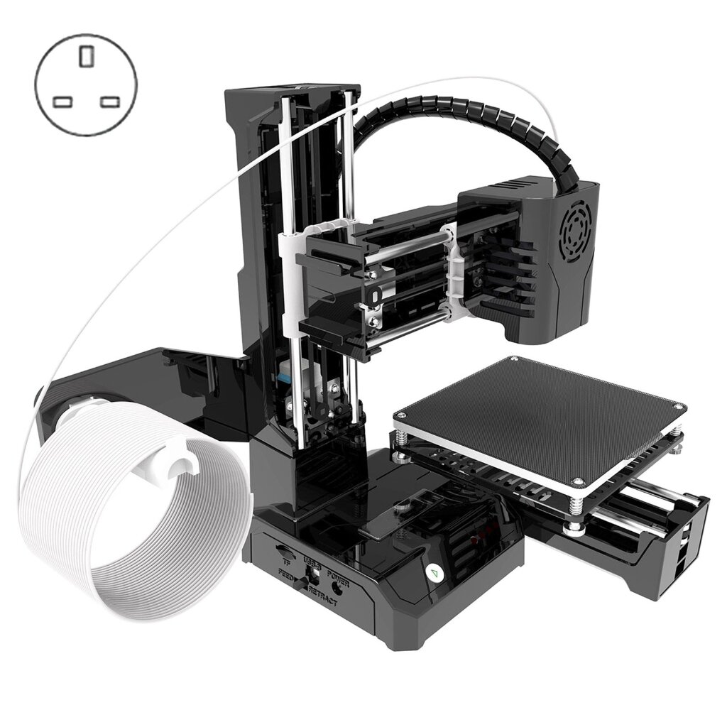 Мини-3D-принтер K9 Для домашнего обучения И любителей DIY С Простым Кнопочным управлением Печатью Прост в использовании