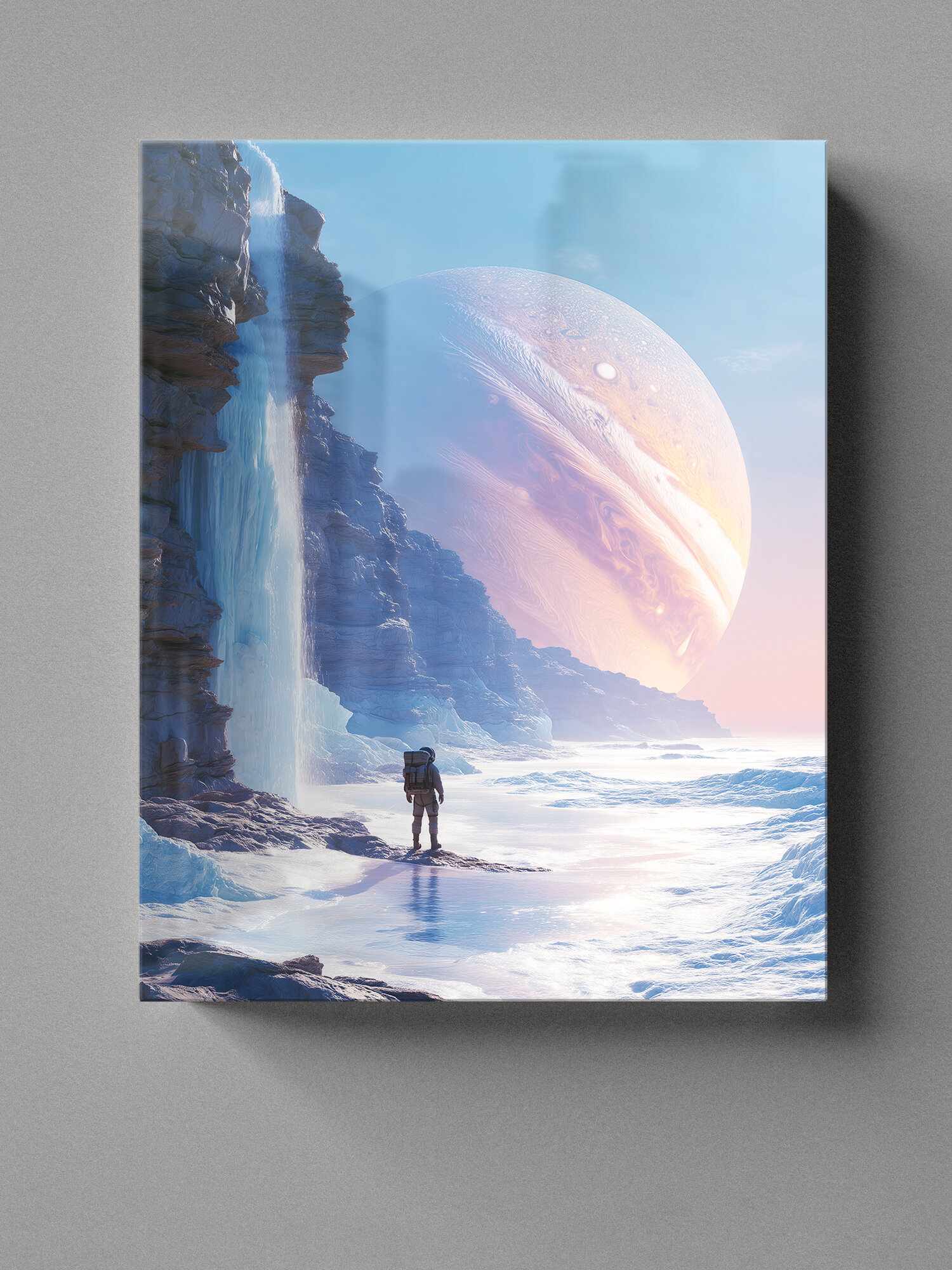 Картина Postermarket "Космонавт" на стекле, цифровая печать, 40x50 см