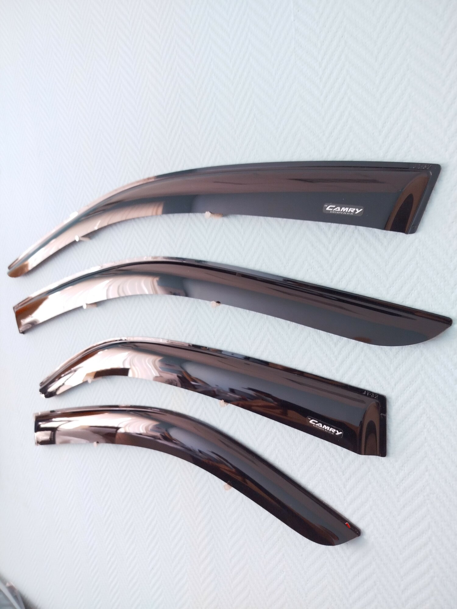 Дефлекторы окон Toyota Camry V30 с 2001 по 2006, к-т 4 шт, скотч 3M