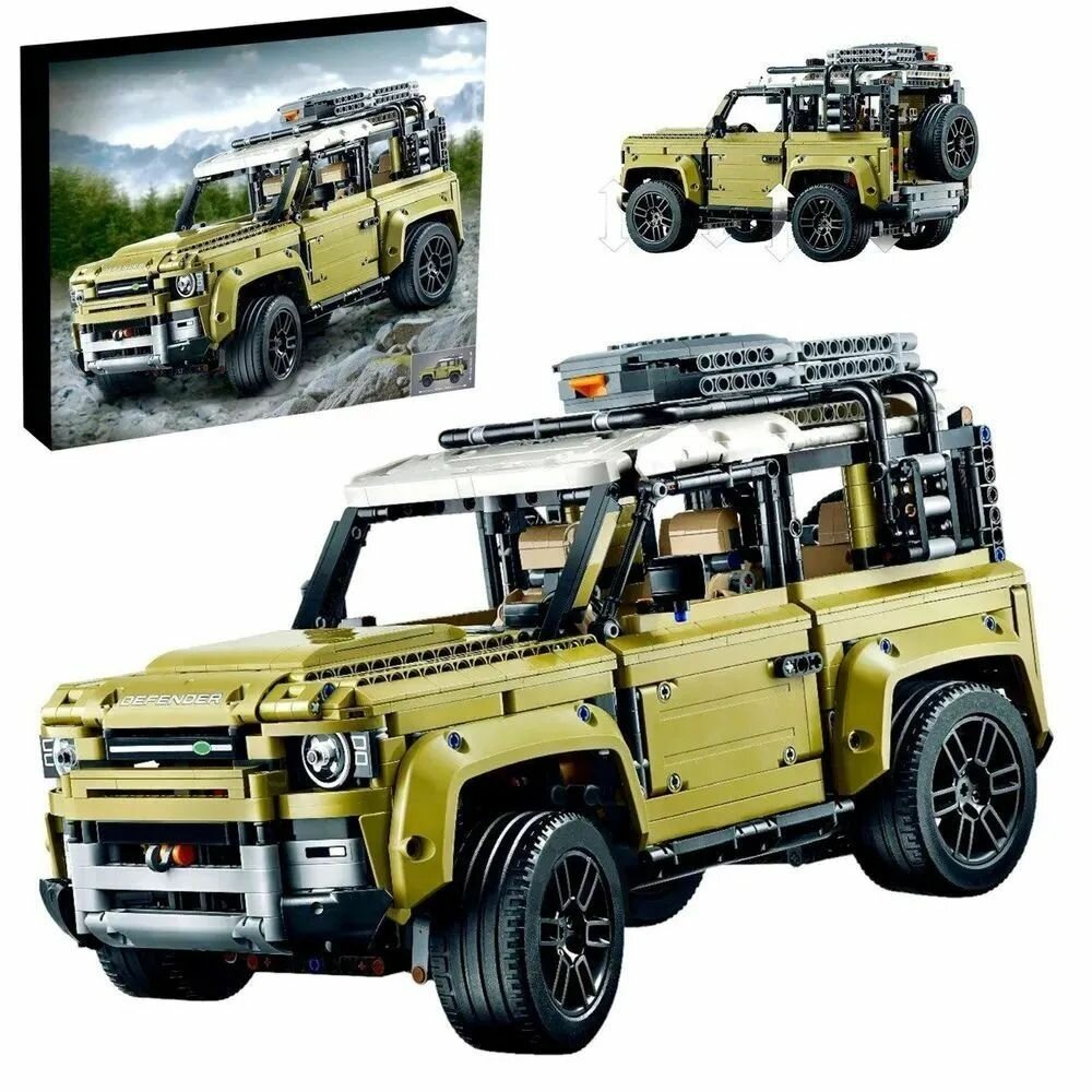 Конструктор Техник "Land Rover Defender" 2573 детали (машина Ленд Ровер Дефендер, внедорожник, подарок для мальчиков)