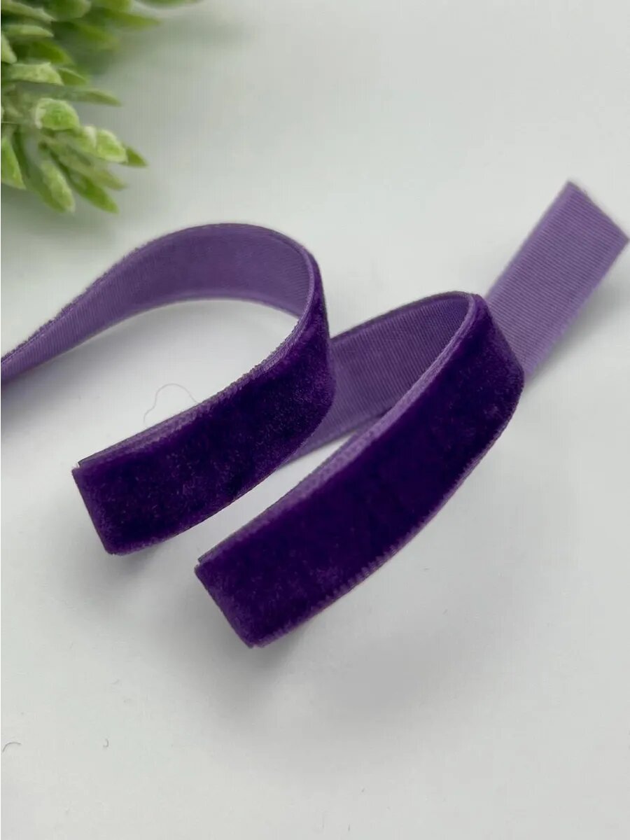 Бархатная лента Premium 1см (5м)