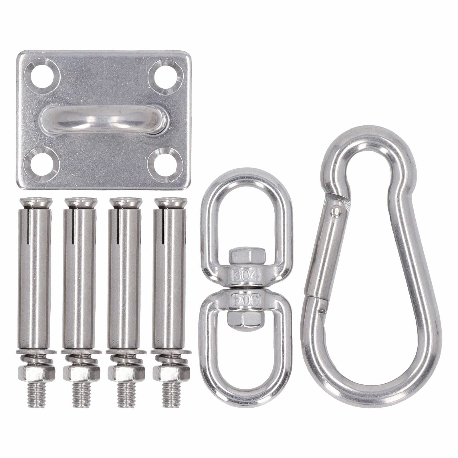 7 шт. комплект оборудования для солнцезащитного козырька из нержавеющей стали, водонепроницаемый солнцезащитный козырек, крепежный крючок для паруса, аксессуары для сада