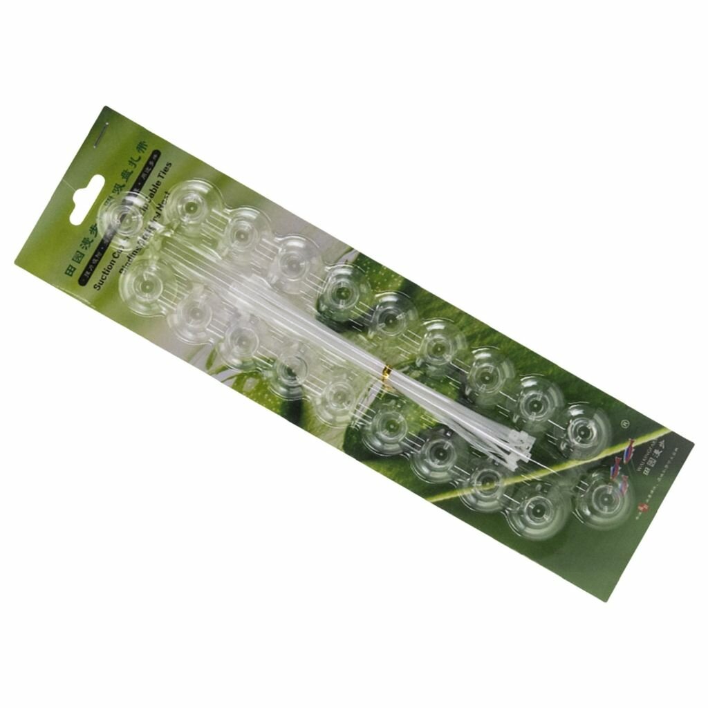 Аквариум, Комплект из 20 присосок и 20 стяжек для фиксирования