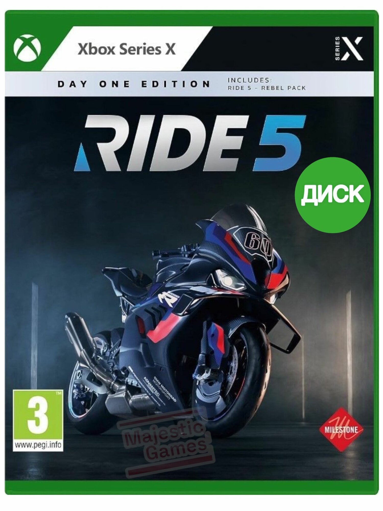 Игра Ride 5 Day One Edition (Диск, только для Xbox SERIES X, Английская версия)