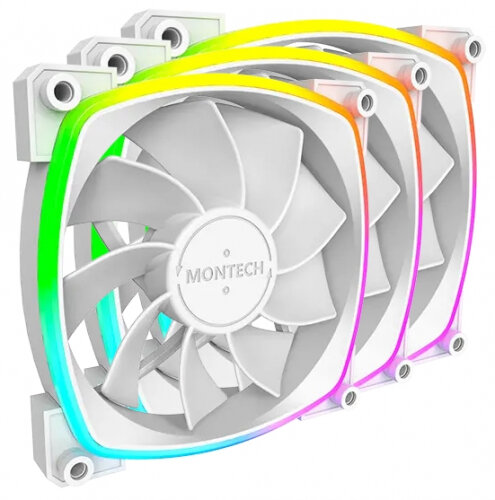 Вентиляторы для корпуса Montech RX120 Reverse ARGB WHITE 3шт