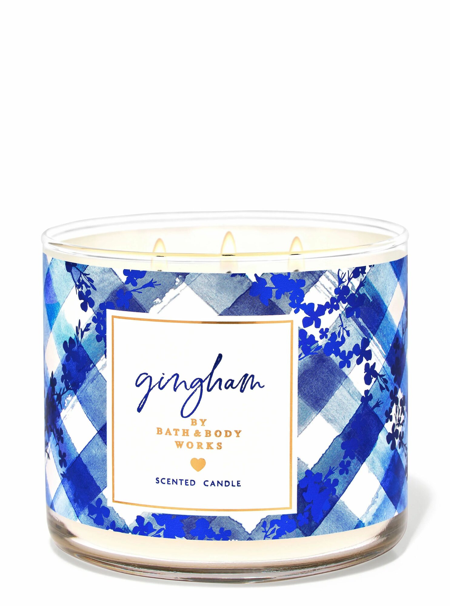 Bath and Body Works свеча ароматическая с 3 мя фитилями Gingham