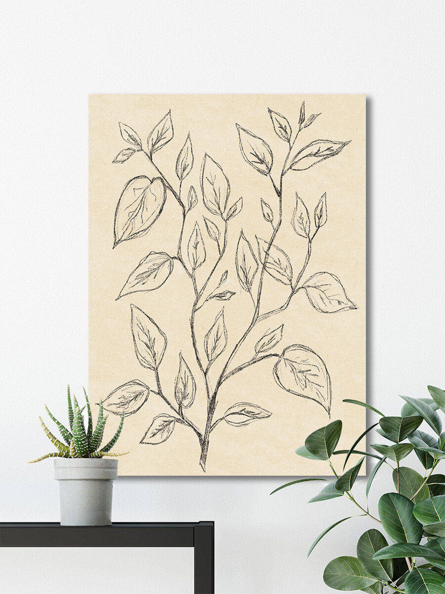 Abstract / минимализм - картина черно белая на стену / в комнату, 20х30 см.