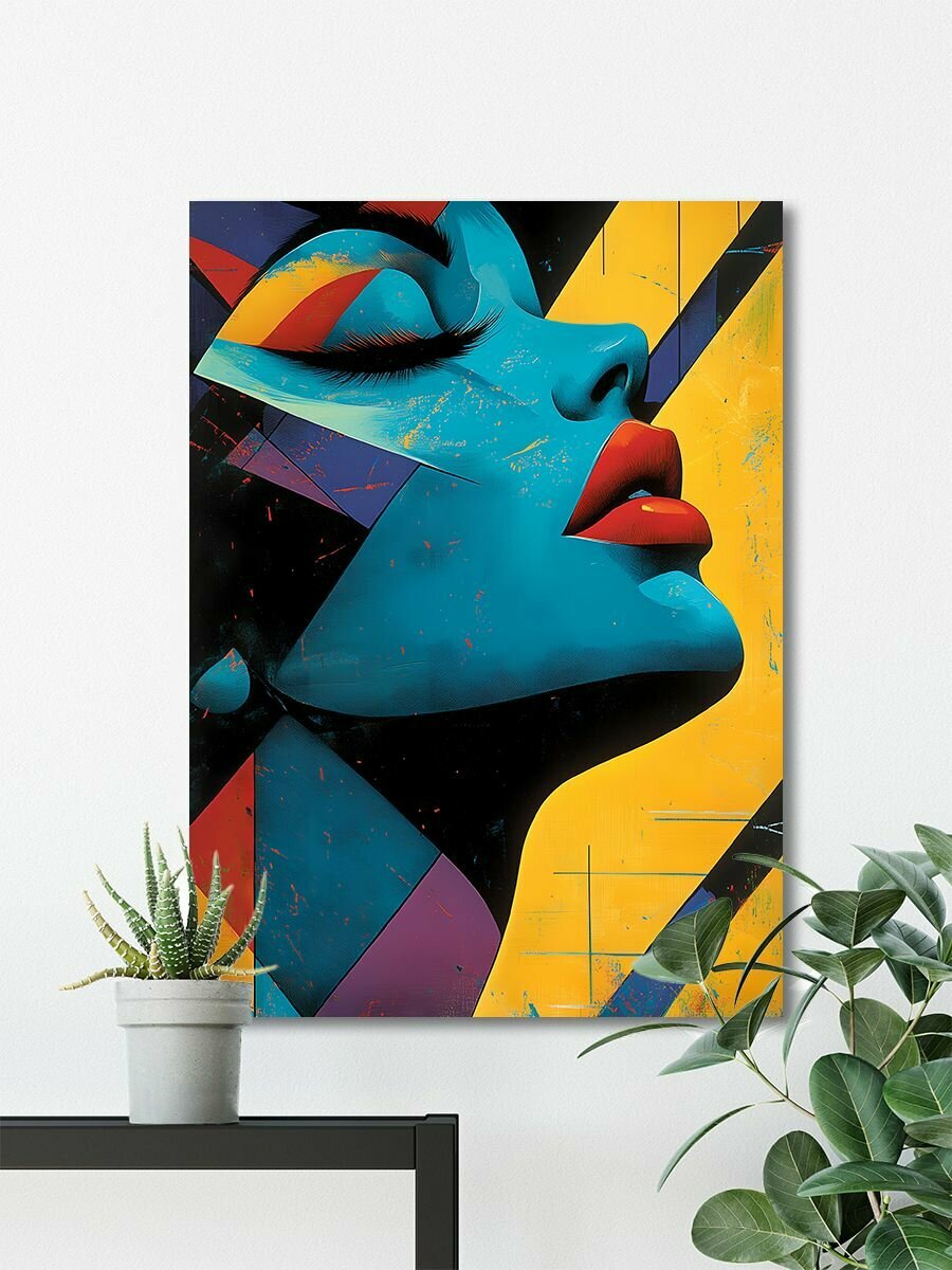 Абстракция / Картина девушка - Портрет, 50х70 см.