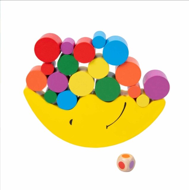 Игрушки для малышей Развивающая игра балансир Луна Деревянная для детей от 4 лет YX