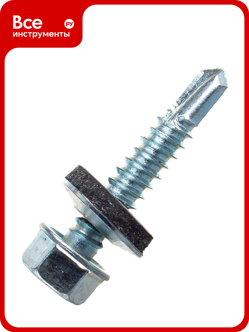 Кровельный саморез крепежная техника цинк 6.3х32 мм, 150 шт 431218 БК