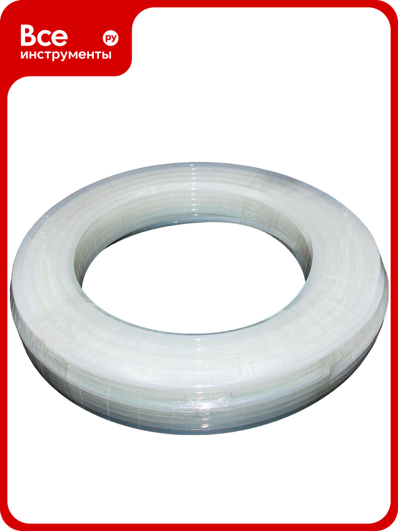 Пневмотрубка полиамидная (нейлоновая) PA12 25 м, 6x4 мм, 15 атм, прозрачная HIMPT китай 00-00019232