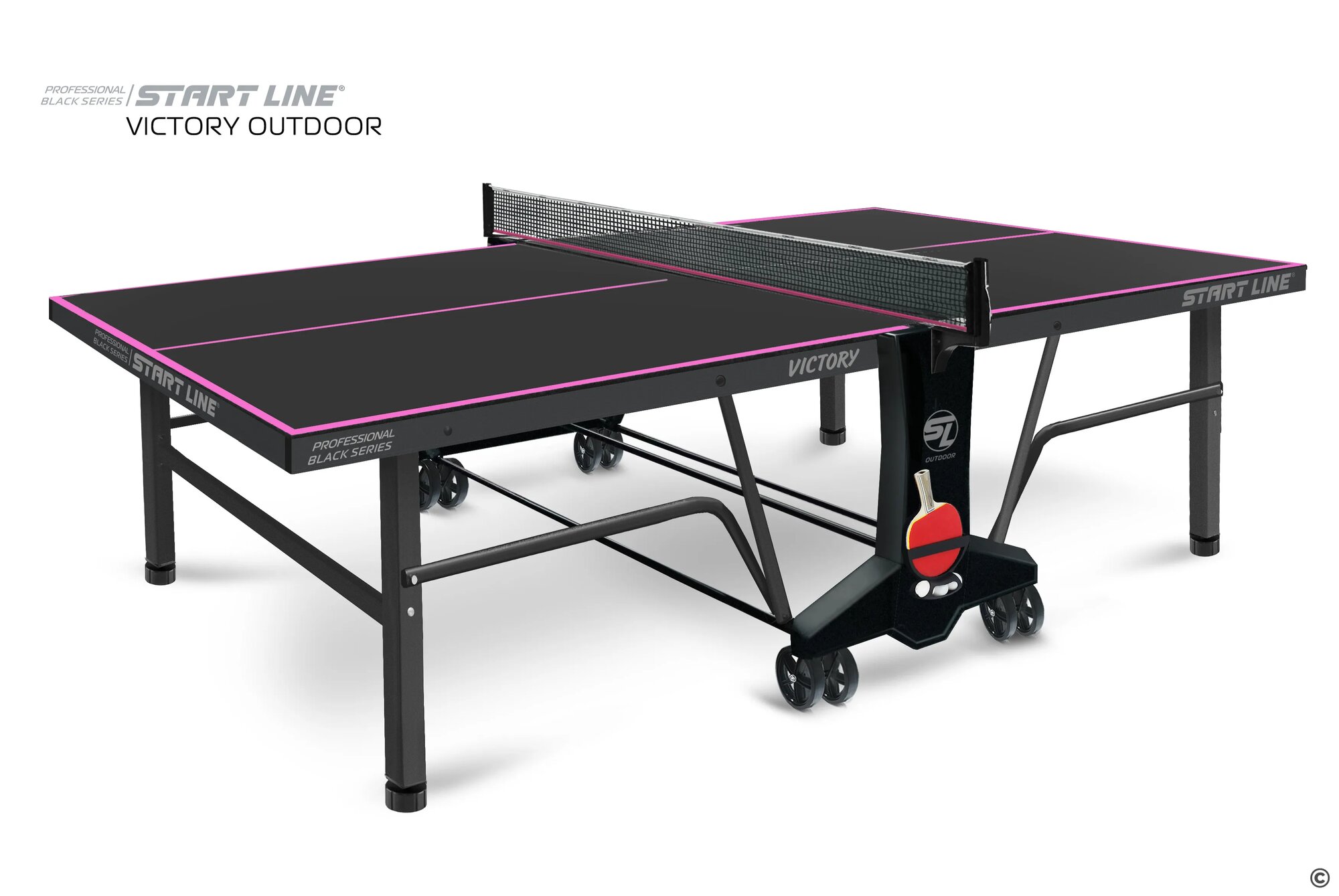Теннисный стол Start Line VICTORY 6 всепогодный профессиональный (черный)