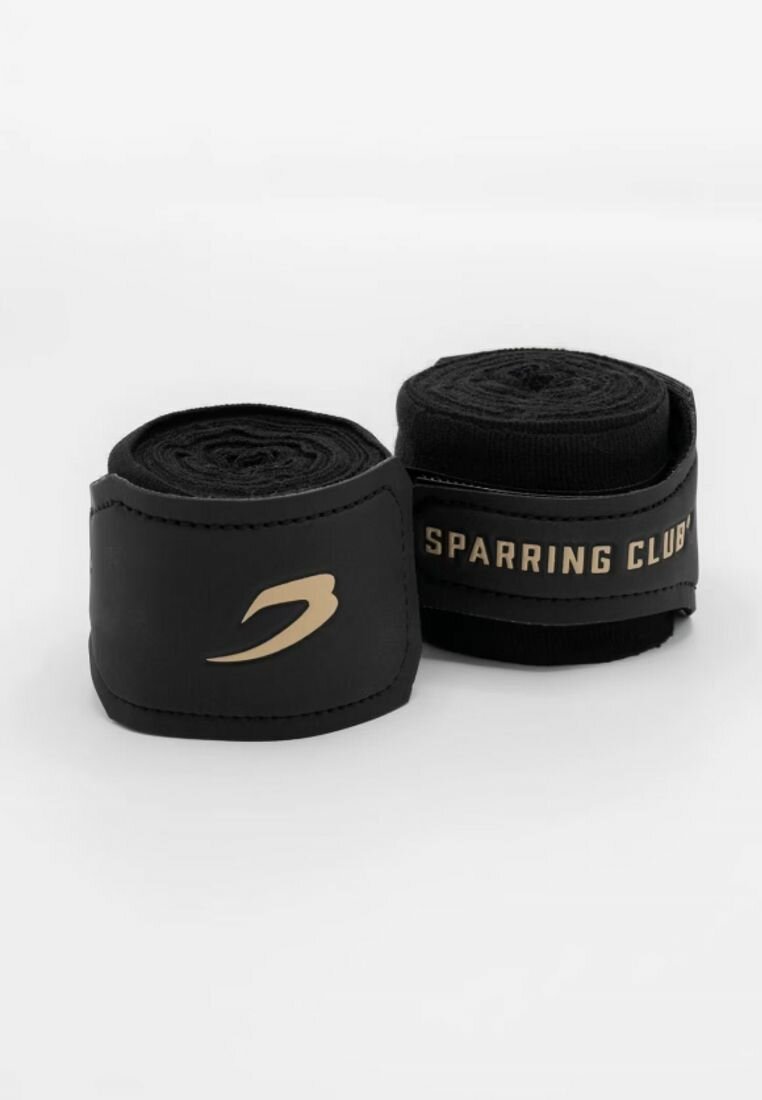Бинты боксерские Boxraw Sparring Club, длина 4,5м, хлопок/полиэстер, черный