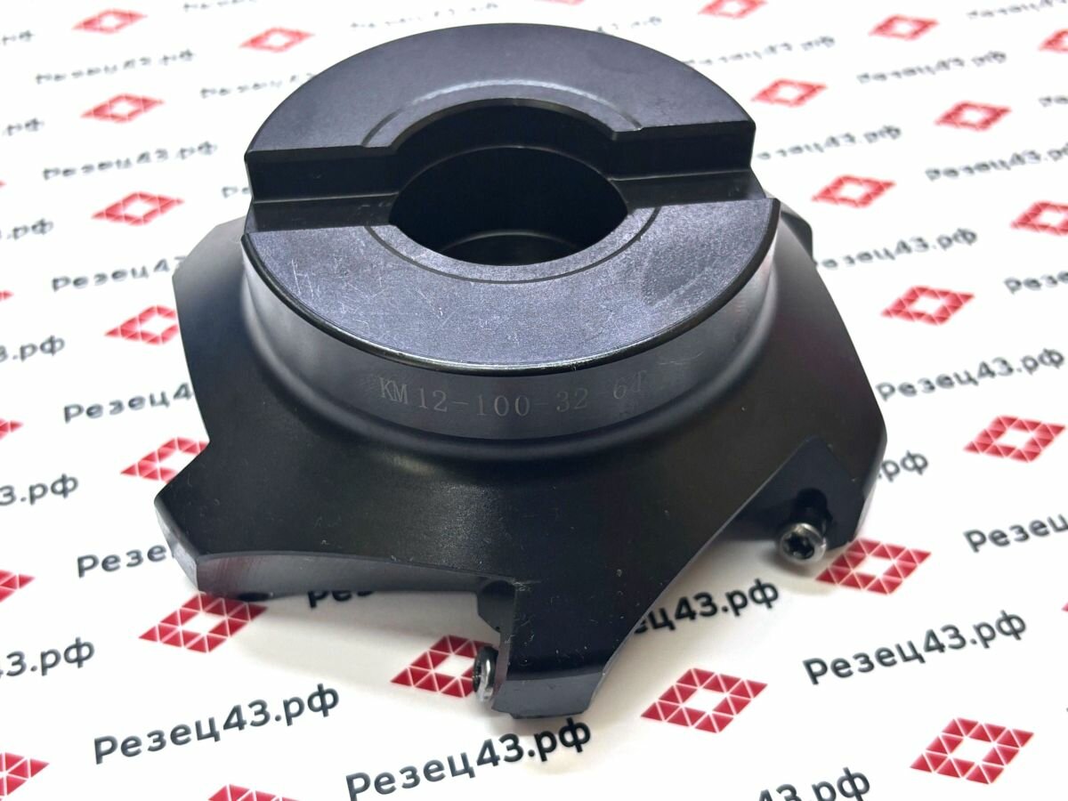 Торцевая насадная (корпусная) фреза KM12-100-32-6T HZSK тип КМ-12 (45 градусов) под сменные пластины