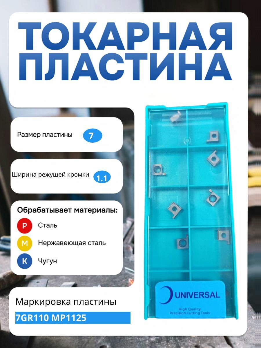 7GR 110 MP1125 пластина отрезная, канавочная