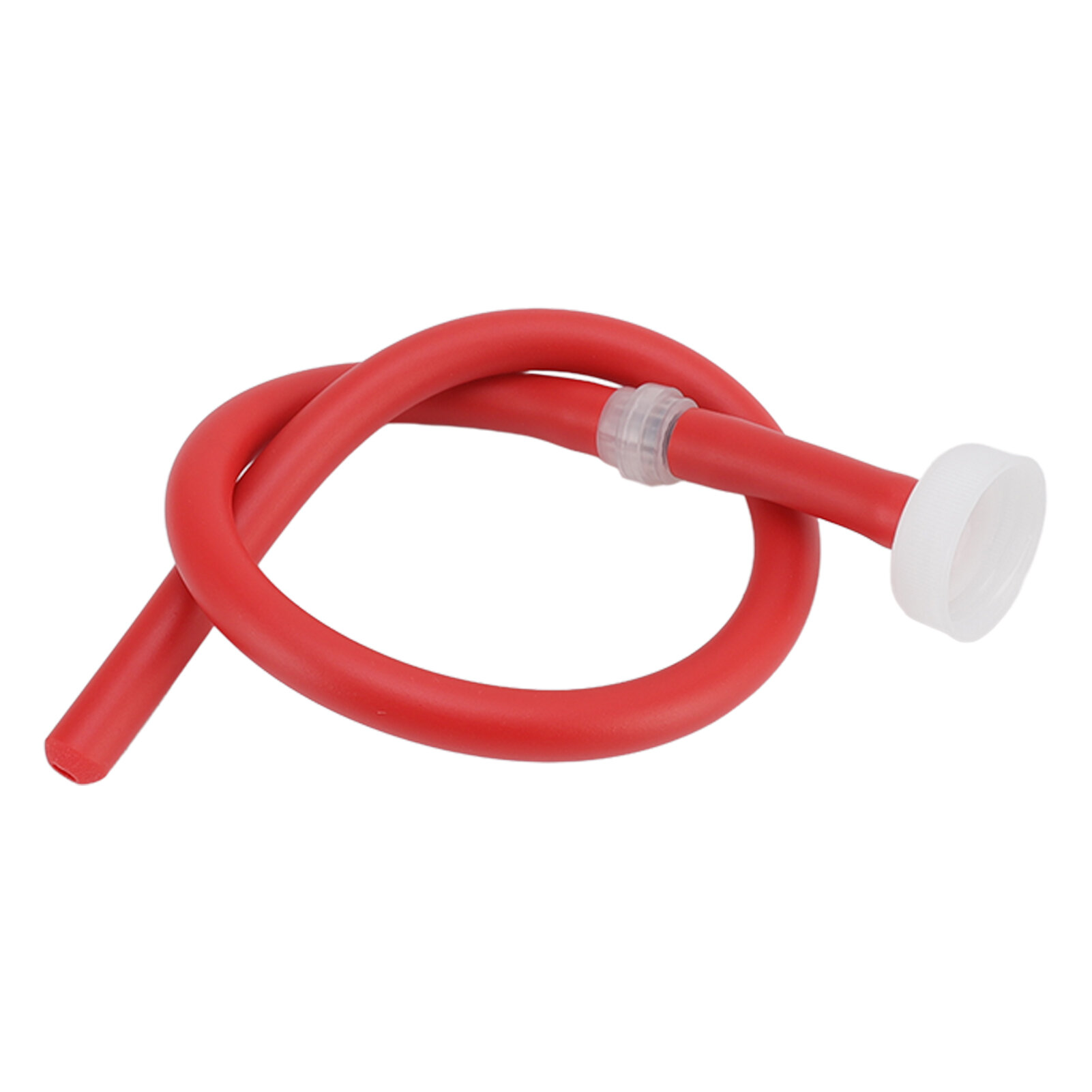 Enema Cleaning Tube Silicone Nozzle Anal Bowel Cleansing Hose 50cm Red with Bottle Connector