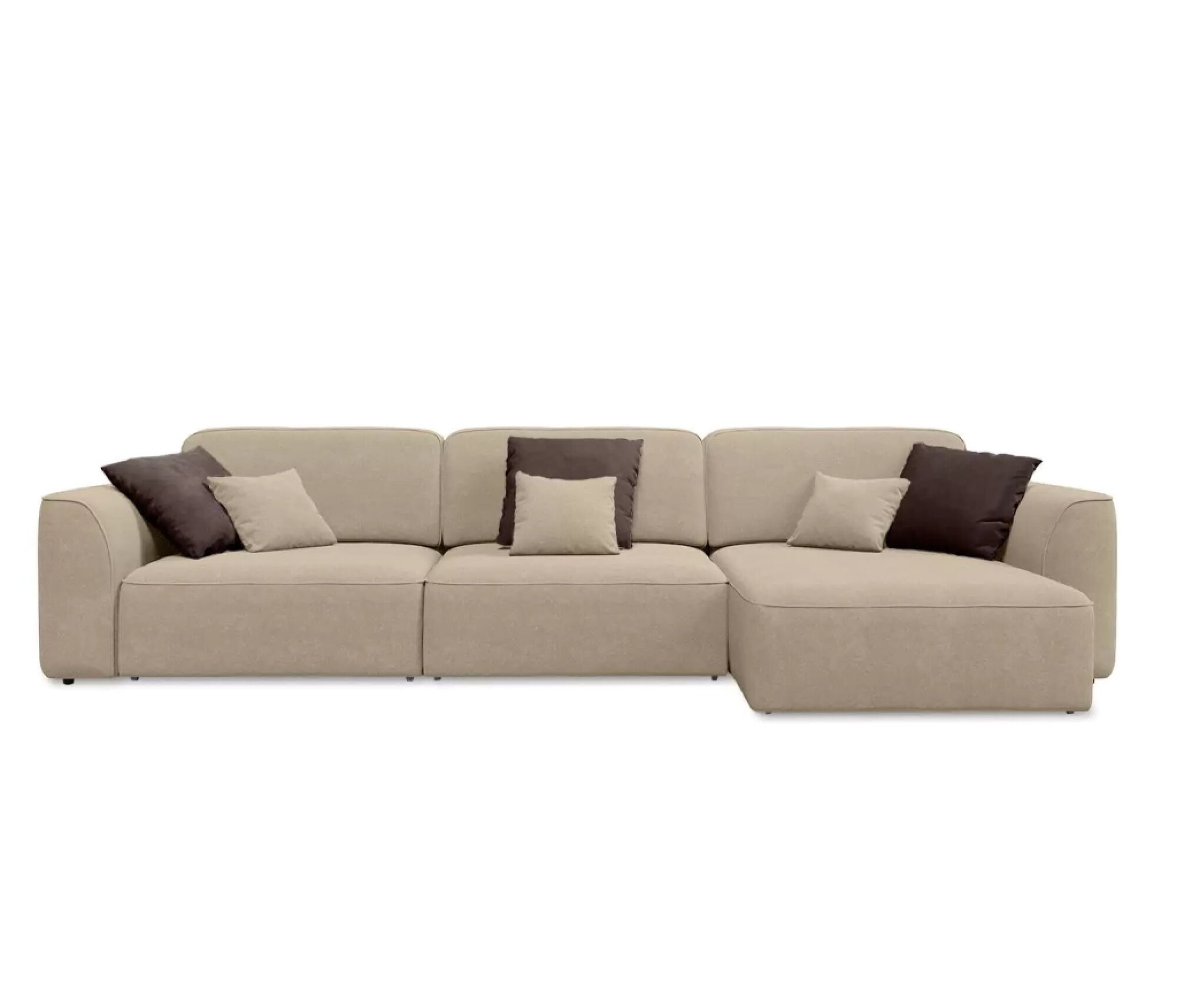 Диван угловой DiHall "Сиэтл", велюр, современный стиль, еврокнижка