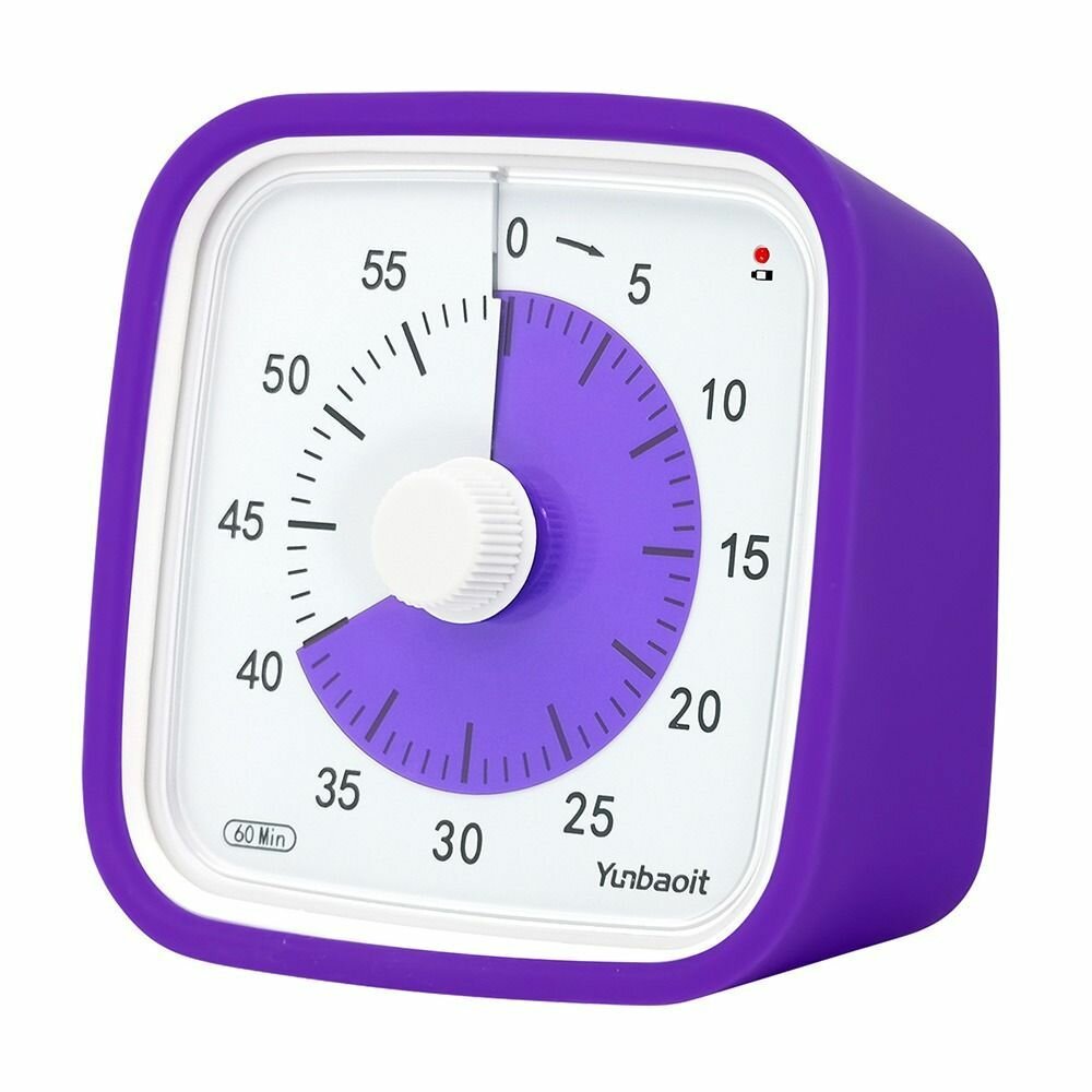 Визуальный таймер будильник для управления временем, детский и учебный таймер обратного отсчета с сигналом, ABS пластик