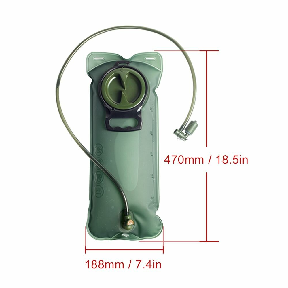 2,5 л питьевая камера герметичный водный резервуар для питья для кемпинга походов велоспорта бега