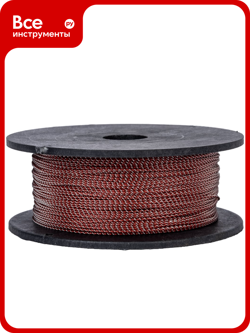 Пломбировочная проволока ТПК Технологии Контроля нейлон+нержавейка, 0.8/100м (красная) 24183, опломбирования