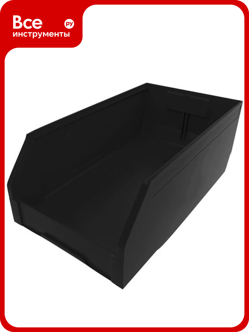 Пластиковый лоток Сорокин 250x150x130 мм 27.302 полупрофессиональный черный лоток для хранения мелких деталей