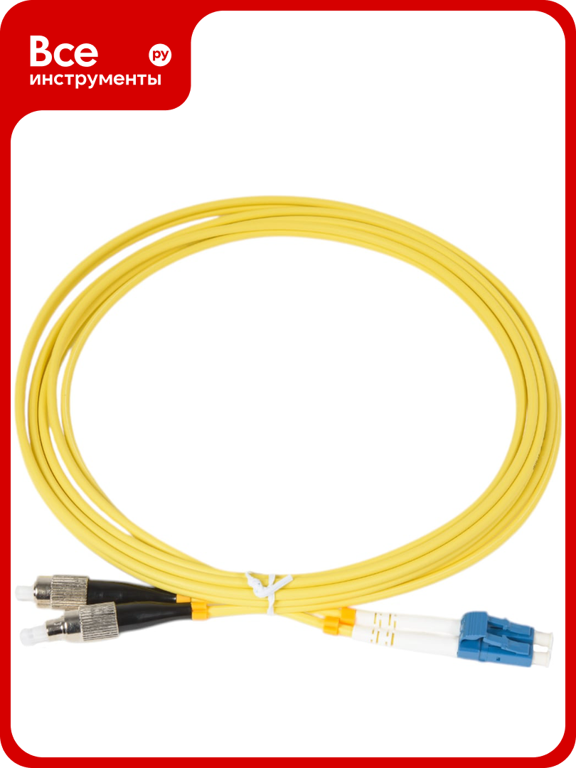 Оптический, Cabeus, шнур Cabeus duplex lc-fc 9/125 sm 2м lszh FOP(d)-9-LC-FC-2m, качественных компонентов в