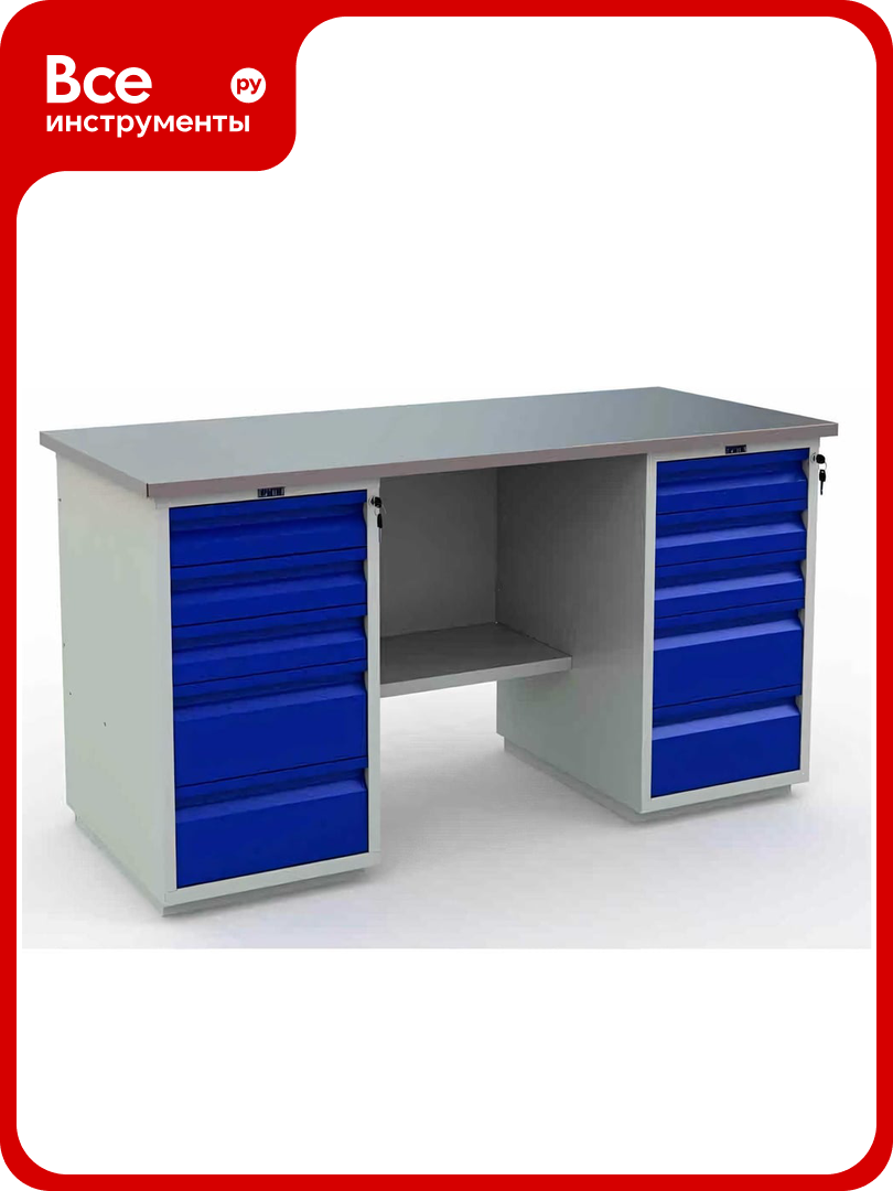 Верстак практик WT160. WD5/WD5.000 S30399755246, Телескопические направляющие отличаются прочностью и долговечностью