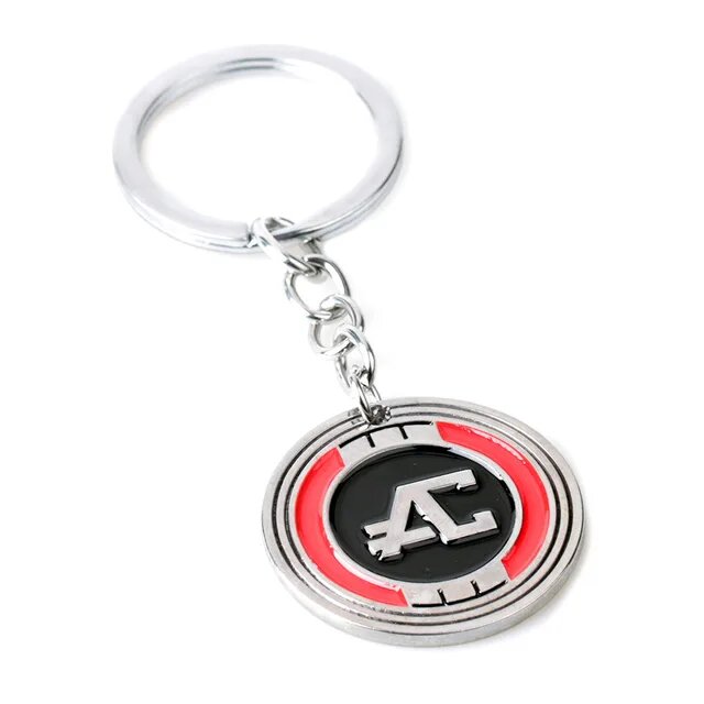 Брелок Apex Legends с эмалью и монеткой для мужчин и женщин, винтажный металлический брелок серебристого цвета, для видоискателя, аксессуар в подарок