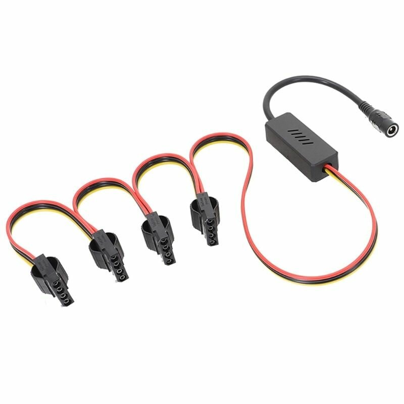 (1 шт.) Кабель DC 5525 to 4PIN Molex для HDD (1-to-4)