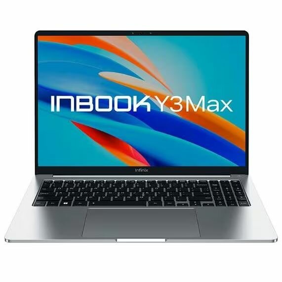 16" Ноутбук INFINIX INBOOK Y3 Max YL613 (YL613_I5-1235U_W10H) серебристый - 1920x1200, IPS, Intel Core i5-1235U, ядра: 10 x 1,3 ГГц, 16 ГБ, SSD 512 ГБ, Intel Iris Xe Graphics, Windows 10 Home