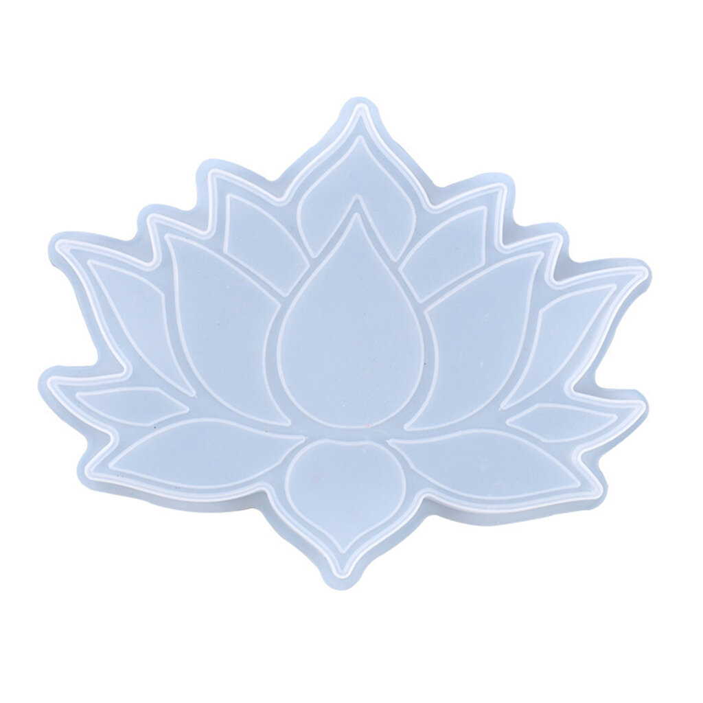 Сделай сам кристаллическую эпоксидную форму lotus shelf coaster mold