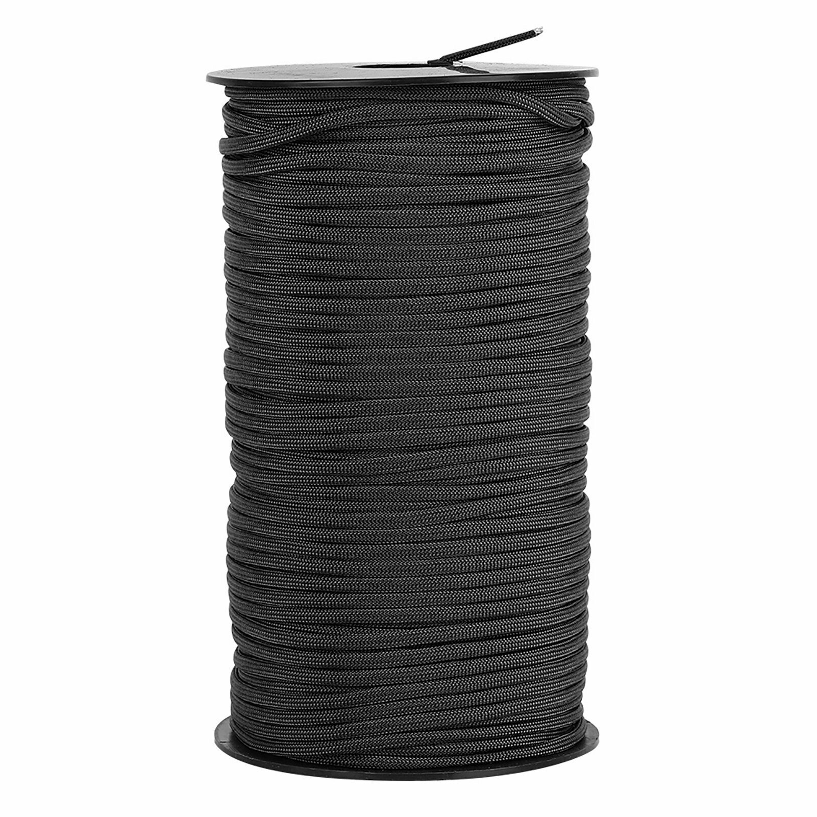 100-метровый страховочный парашютный трос для активного отдыха на природе, для спасательных работ и походов (черный)