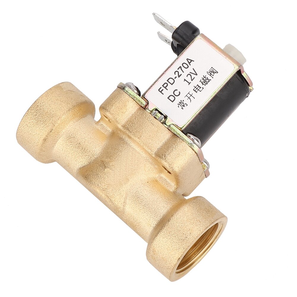 Электромагнитный Клапан: Латунный DC12V 3-Полярная Резьба Надежный Контроль Воды - Компактный и Легкий Монтаж Водяной Клапан для Систем Автоматического Полива и Бытовых Водопроводов