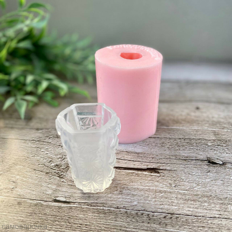 Стопка хрустальная 3D форма силиконовая