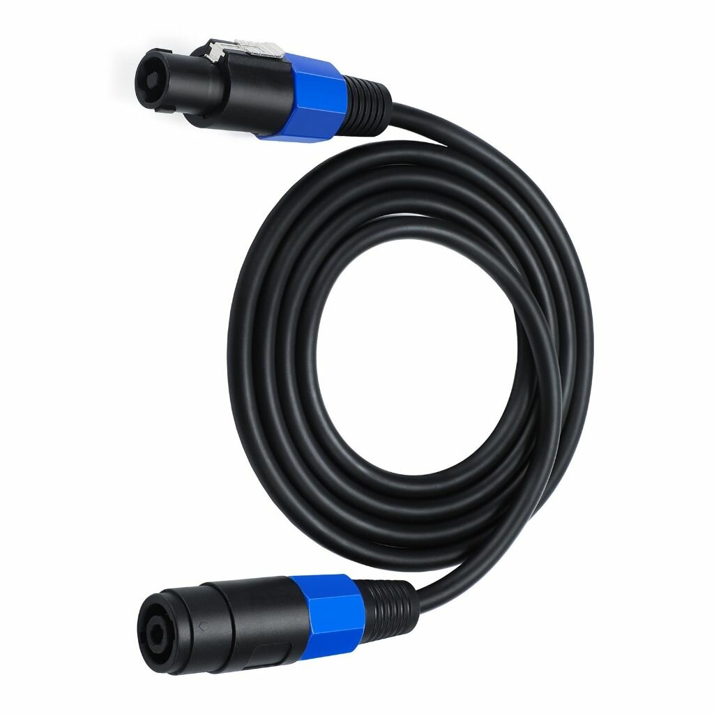 Speakon Male to Female Connector Jack 4-жильный прямой соединительный кабель для динамика/усилителя