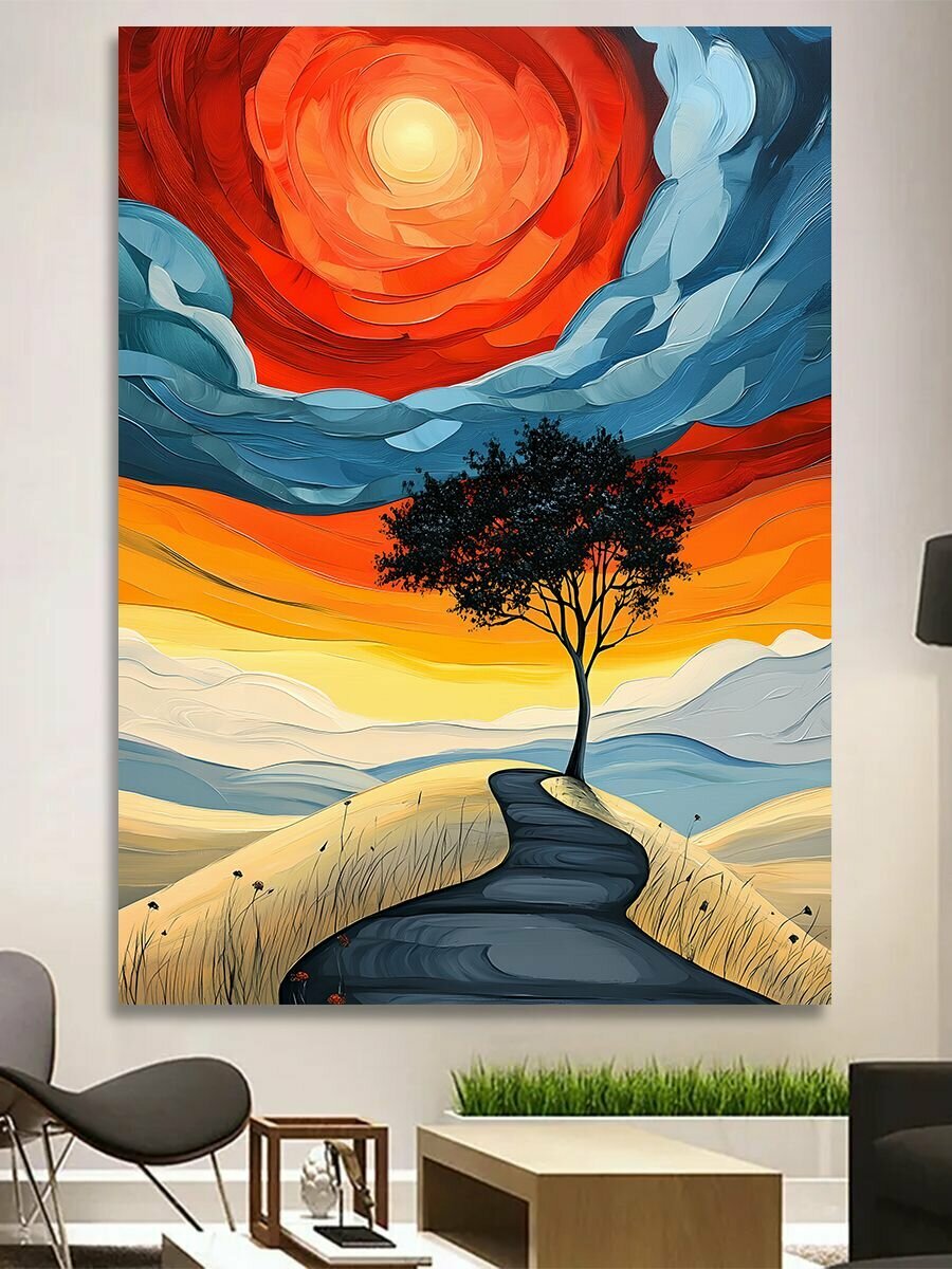 Пейзаж / природа, интерьерная картина / на холсте, 30х40 см.